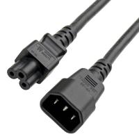 China RY Connector Adapters C14 To C5 Power Adapter Cord 7a 250v 18 Awg for sale