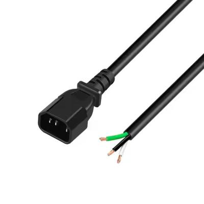 China Gold Supplier Quality-Assured IEC C13 Female End Cord C14 Male End Extension Cord for sale