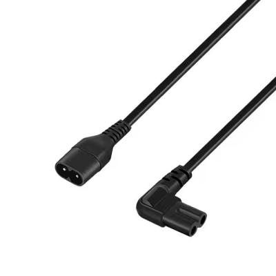 China 2.5A 250V CCC VDE ETL Approved IEC Extension Power Cord C7 Right Angle Connector C7 for sale