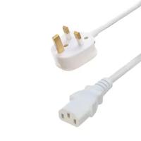 China UK BS Approval C13 C14 Power Cord 3 Pin Bs Plug C13 Connector Ce7/7 With 1.5m 2m H05vv-F Computer Power Cable for sale