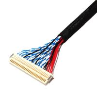 China Df19 Lvds Cable Assembly 30 Pin Lvds Wire Harness Lvds Display Connector for sale