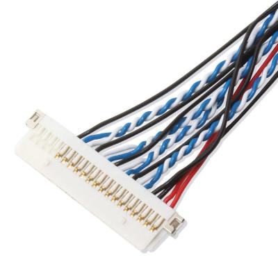 China Custom Oem Wire Harness FI S20S 20 Pin 1.25 Mm Pitch JAE Display Lvds Cable for sale