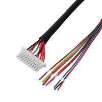 China Lvds Cable 10P JST SHLP-10V-S-B To Semi-Stripped Harnesses Custom Coaxial Cable Assemblies Automotive for sale