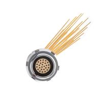 China Z2 26 Pin Waterproof Circular Connectors Double Nut 90° Angle Pin Core Internal And External Nut Fixed Socket for sale