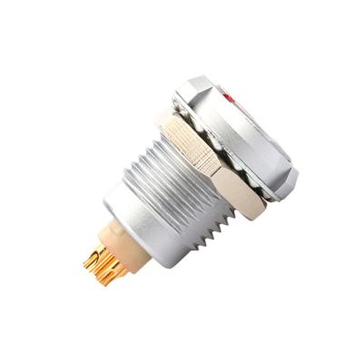 China Industrial Waterproof B Series Z2 5 Pin Double Nut Welding Printed Circuit Board Pin Core straight And Angled for sale