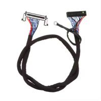 China UL1571 28AWG Lvds Display Cable 30 Pin 1.0mm To Dupont 2*15 Pin Connector 2.0mm for sale