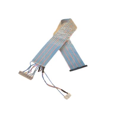 China 30AWG Multicolor Flat Twisted Pair Ribbon Cable With IDC / DF14 Connector for sale