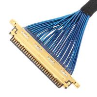 China LVDS EDP Cable Assembly 0.5mm Pitch I Pex Micro Coaxial 20453-030T To 20453-030T for sale
