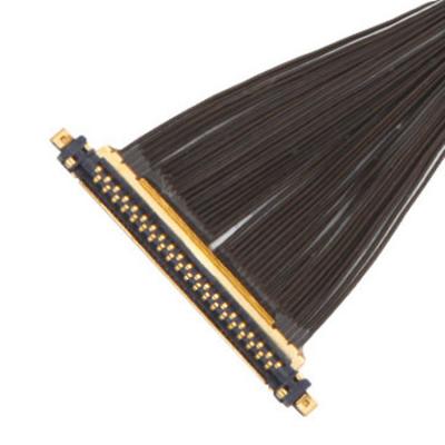 China IPEX CABLINE®-UX II 40P UL11130 46AWG Micro Coaxial Cable Assembly I-PEX 20531-040t-02 IDC Forming OEM/ODM for sale