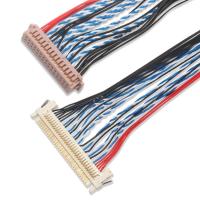 China 1mm LVDS Cable Assembly Jae Fi X30hl To  Df13 30ds 1.25c for sale