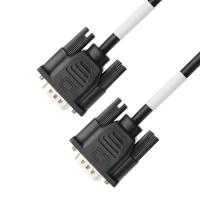 China D-SUB-9Pin Male Connector With Solder Type, White Rubber Core, And Nickel-Plated Shell To D-SUB-9Pin Female Connector for sale