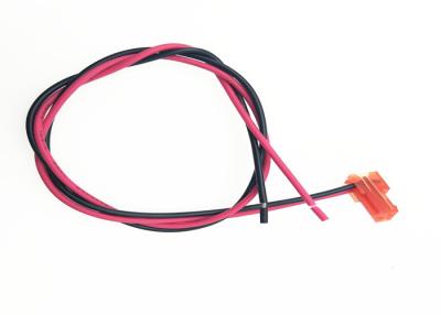 China 30V Electronic Custom Wire Harness 2.54mm Pitch Red Connector With 3mm Strip Cable for sale