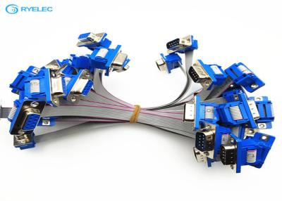 China male to female 9pin DB9 grey flat Cable Serial COM Port Adapter Convertor for sale