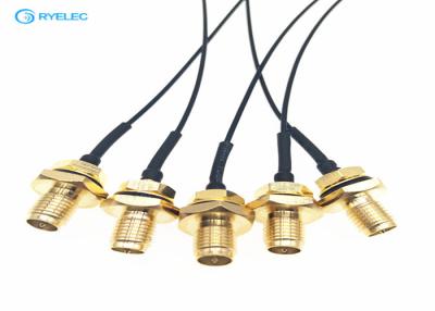 China Waterproof 50ohm RF Cable Assemblies RP SMA Rear Bulkhead Connector Available for sale