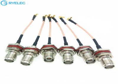 China RP - TNC Waterpoof RF Cable Assemblies Female Front Bulkhead Available for sale