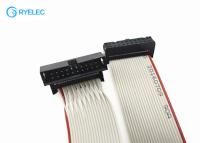 China Electronic Flexible Flat Ribbob Cable 2.54mm Pitch Male To Female IDC Connector for sale