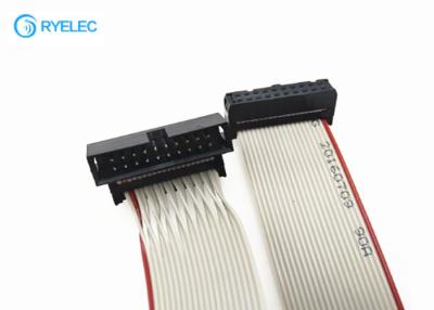 China Electronic Flexible Flat Ribbob Cable 2.54mm Pitch Male To Female IDC Connector for sale
