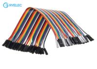 China 40 Pin Dupont Header Female To Female Jumper Wires 2.54 Mm Pitch Connector Available for sale