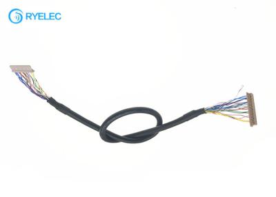 China Crimping / Pressing Type LVDS Cable Assembly With DF13 / DF14 Connector for sale