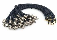 China Male To Male RF Cable Assemblies With Rear Mount FME To MMCX Male Connector for sale