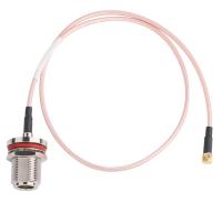 China N Socket To Mcx Plug Right Angle Gold Plated Rf Coaxial Cable Assembly for sale