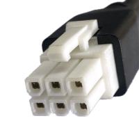 China Custom Pitch 2 3 4 5 6 Pin Molex 5557 6pin 4.2mm Pitch Jacket Cable UL2464 20AWG*6C OD6.4mm BLACK for sale