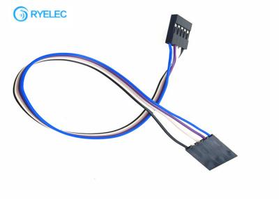 China UL2651 28awg Custom Made Cables 5 Pin To 5pin Dupont 2.54mm Pitch Female Connector for sale