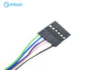 China Dupont 6 Pin 2.54mm Breadboard Custom Wire Harness Female To Female Connector Cable for sale
