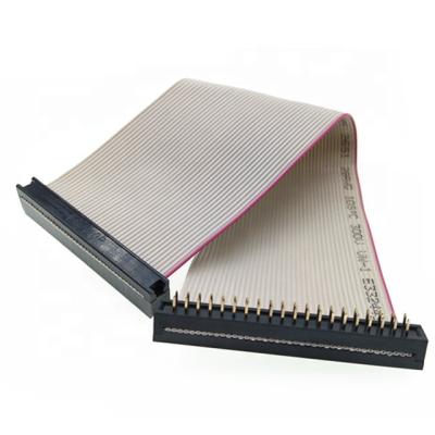 China 2.54mm Pitch 40Pin Female to Male 28AWG Flat Ribbon Cable IDC Cable Assembly for sale
