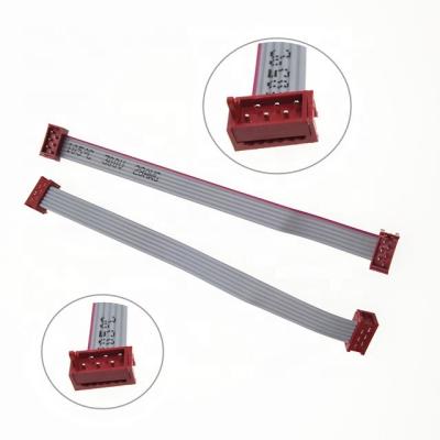 China Micro Match 215083-6 1.27mm Pitch 6Pin IDC Male FFC Flexible Flat Ribbon Cable with Gold-plated Connector for sale