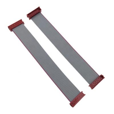China 1.27mm Pitch 12pin IDC Socket with 28AWG Flat Ribbon Cable Assembly - Micro Match Male 1-215083-2 for sale