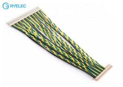 China 30 Pin LVDS Cable Assembly DF14-30S-1.25C To  DF13-40P Lcd Connector Loom With UL1061 for sale