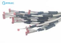 China Micro MaTch 1.27mm Pitch Flat Ribbon Cable Assembly 8 Pin Red IDC Connector Round for sale