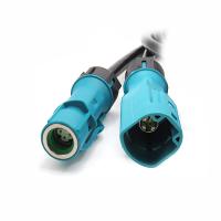 China RY HSD Waterproof Connector Wire Harness Hsd4p Male and Female Connector RF High-frequency Coaxial Spiral Video Cable for sale