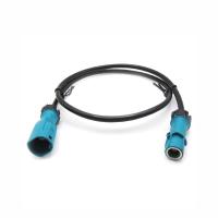 China RY HSD Waterproof Connector Wire Harness Hsd4p Male and Female Connector RF High-frequency Coaxial Spiral Video Cable for sale