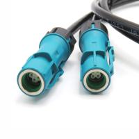 China RY HSD Waterproof Connector Wire Harness Hsd4p Male and Female Connector RF High-frequency Coaxial Spiral Video Cable for sale