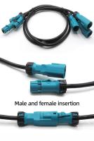 China RY HSD Waterproof Connector Wire Harness Hsd4p Male and Female Connector RF High-frequency Coaxial Spiral Video Cable for sale