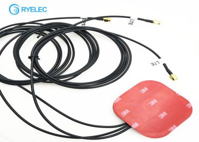 China External Big Size 2* 4G LTE Antenna Glue Adhesive Combo Square With Right Angle Sma for sale