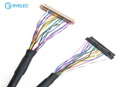 China 40 Pin DF13 Connector LVDS Cable Assembly To JAE  FI - S20S 1.25mm Connector for sale