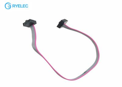 China 6 Pin Female Flat Ribbon Cable Assembly 100mm FC / IDC Socket Connection For Ratchet for sale