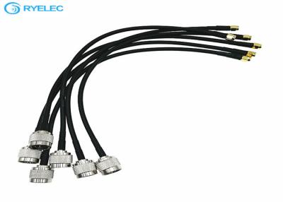China Stable Flexible Extension RF Coaxial Cable N Male To SMA Male With RG58 / U Low Loss Phase for sale
