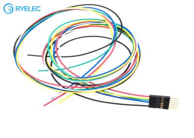China Header Motherboard Custom Wire Harness 6 Pin Male Dupont 24awg 1007 300V for sale