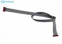 China Micro Match Socket B Type Red H IDC Ribbon Cable Assembly 28 Awg Grey With 2561 for sale