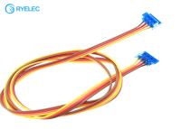 China 640470-4 MTA100 Blue Connector Custom Wire Harness RCPT 4 POS 26AWG Flat Ribbon Cable for sale