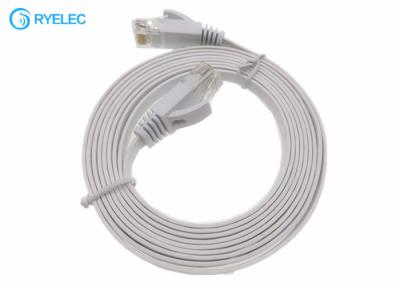 China Cat6 Molded Rj45 Ultra Slim Flat Ethernet Patch Network Lan 1m Cable for sale