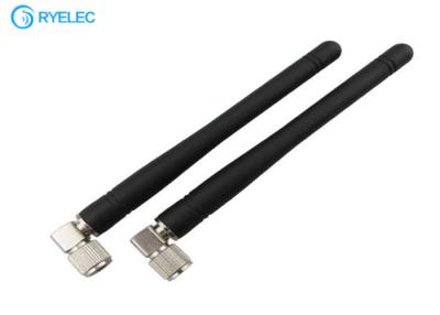 China GSM Module Whip Duck 110mm Hength Antenna 800-2170mhz With Nickel Sma Right Angle for sale
