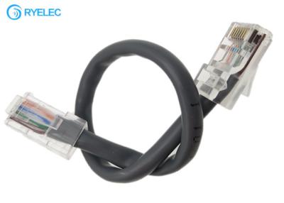 China No Strain Relief Custom Cable Assemblies RJ45 Plug Ethernet Patch Founded 5mm for sale