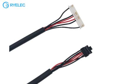 China Black 1.0mm Pitch 6 Pin H112k-P06n-03b With Latch To Molex 51021-1500 1.25mm Wire Harness for sale