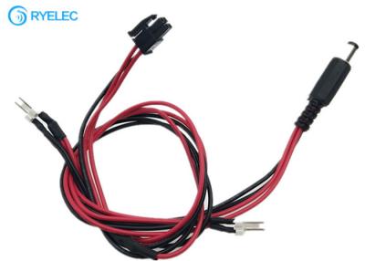 China 794617-4 Micro MATE-N-LOK 3mm Connector To 2.5*5.5mm DC Jack With Solder Joints Wire Cable for sale