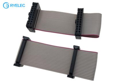 China 2*10pin IDC To 20pin Idc2.54 Pitch Female Flat Flex Ribbon Cable With Machine Strain Relief for sale